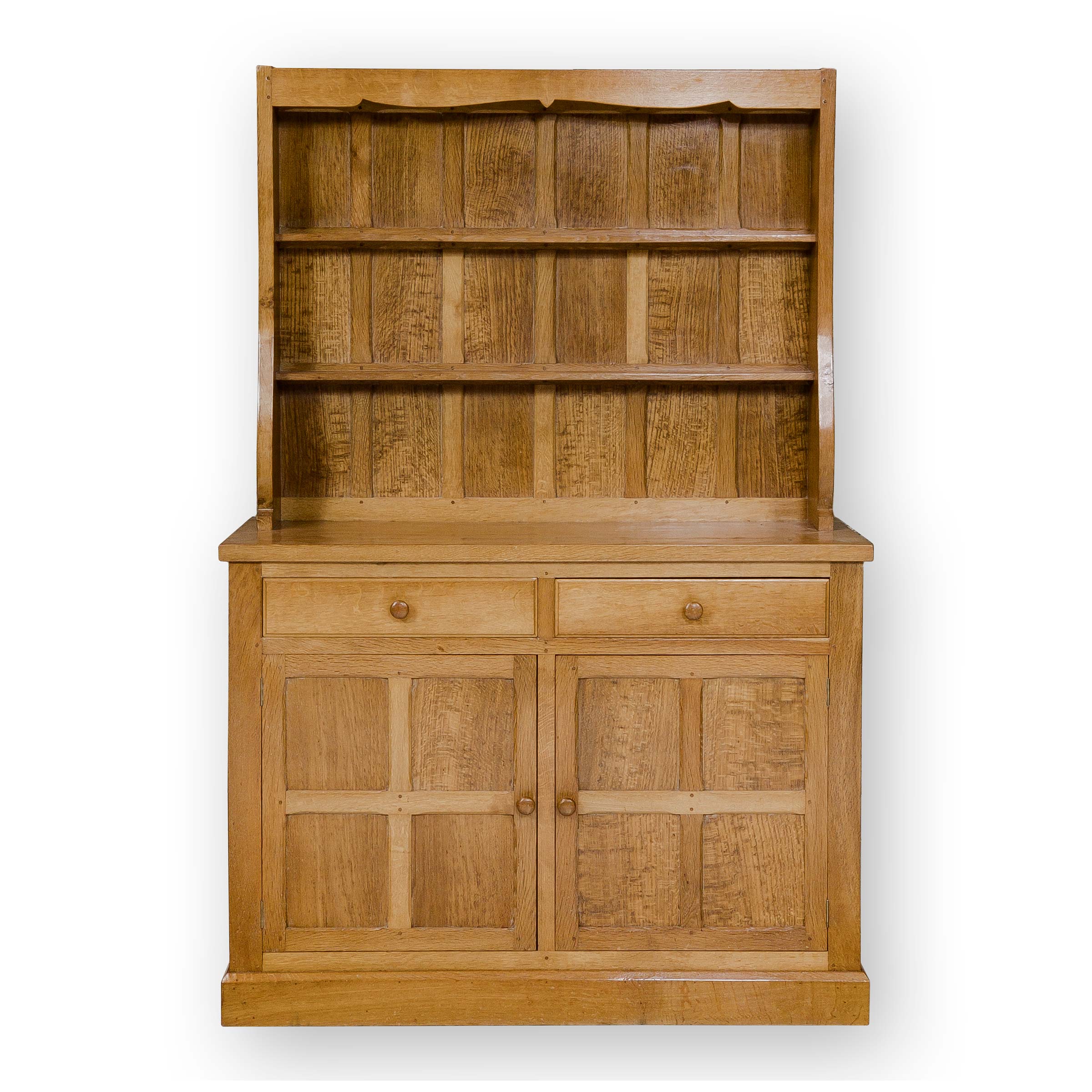 Cat & Mouseman (Ex-Mouseman) Arts & Crafts Yorkshire School Oak Dresse ...