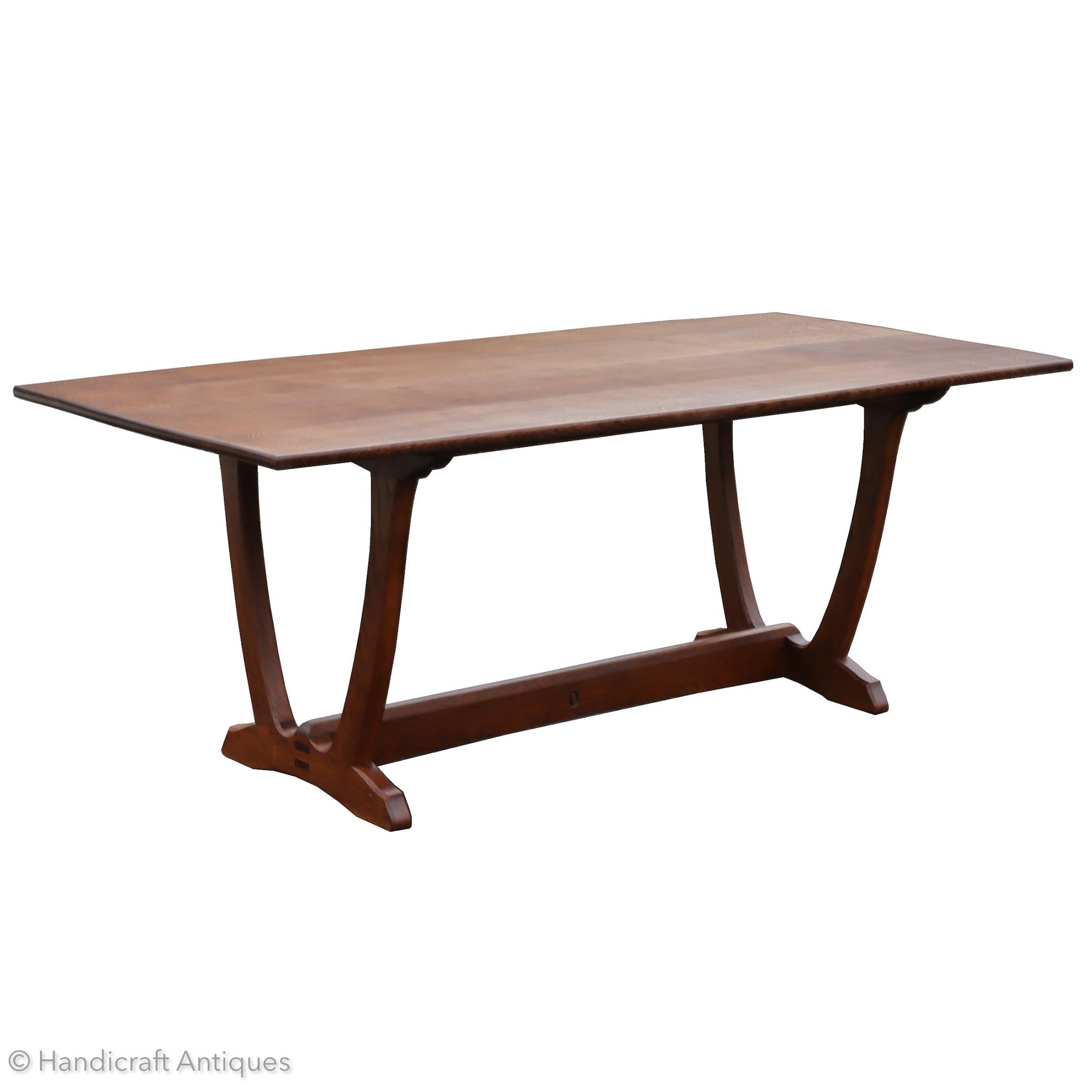 Edward Barnsley Design Arts & Crafts English Oak Dining Tabl ...