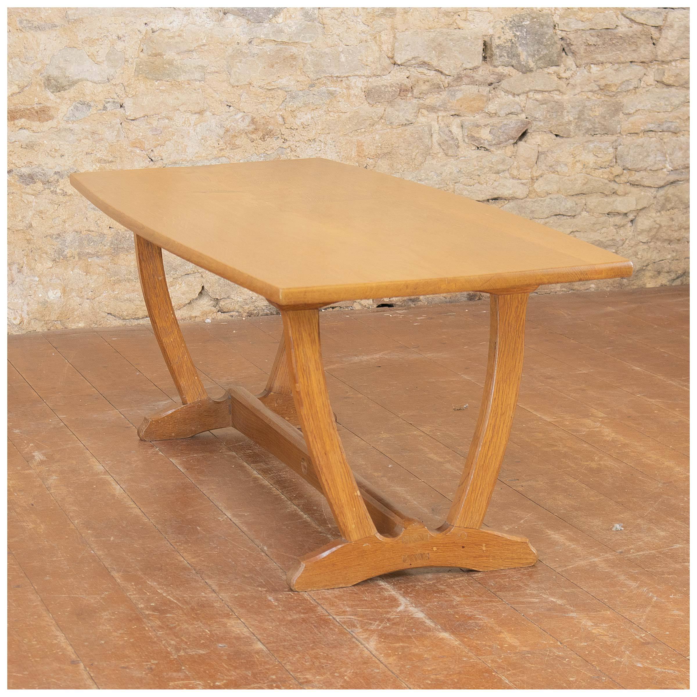 Edward Barnsley Design Arts & Crafts Cotswold School Oak Coffee Table ...